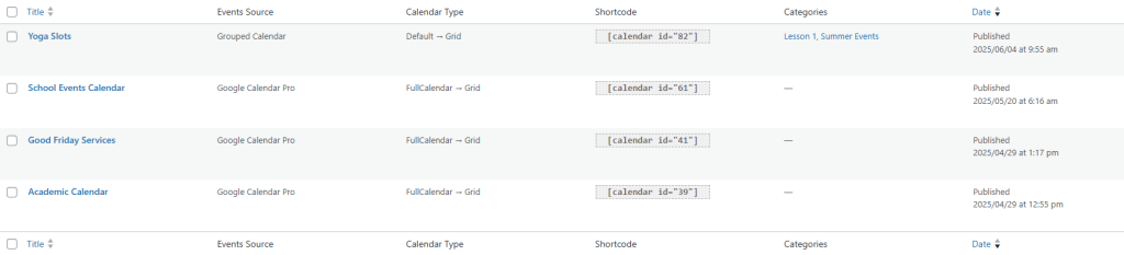 Best Calendar School WordPress Plugin - Simple Calendar